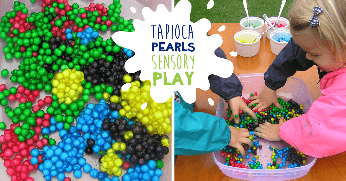 Tapioca Pearls: a unique sensory play material for kids of all ages