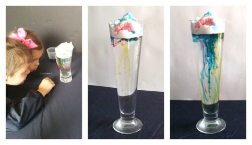 Shaving Cream Rain Clouds – Easy Kids Science Experiment