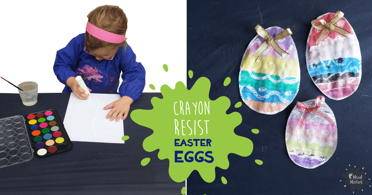 Crayon Resist Easter Eggs: Eater Craft Activity for Kids