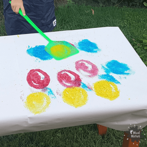 Fly Swat Painting - a fun messy play painting activity kids will love!