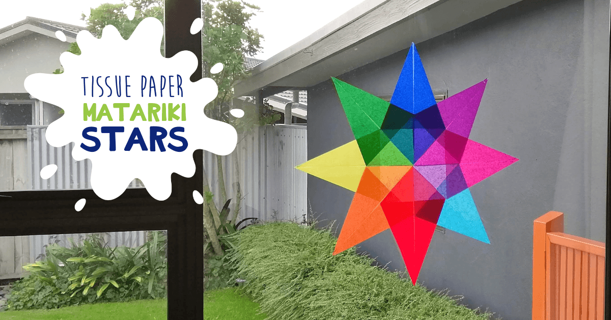 How to Make Tissue Paper Matariki Stars