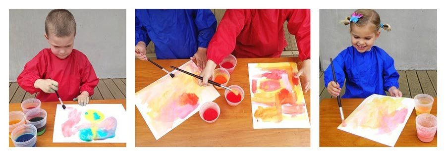 Fizzing Baking Soda Paint - fun art & science activity for kids
