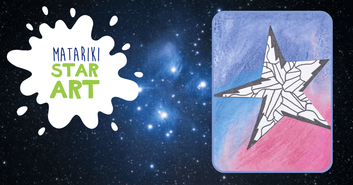 Matariki Star Pattern Art - Matariki Craft for Kids