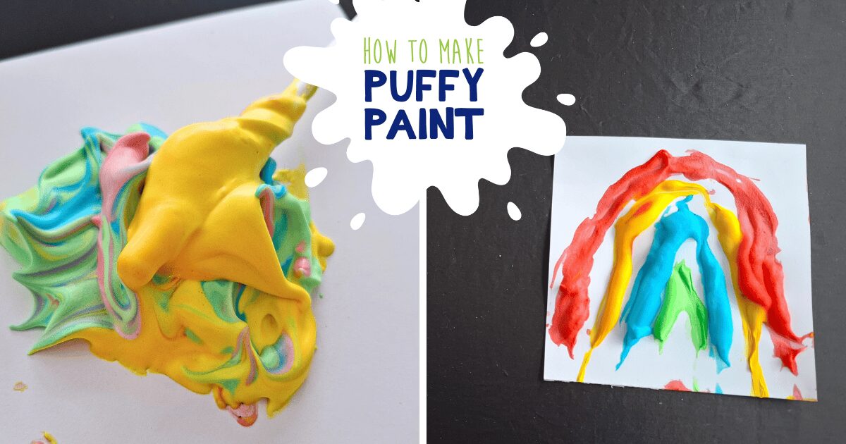 How to Make Puffy Paint – A Messy, Sensory Activity Kids Will Love