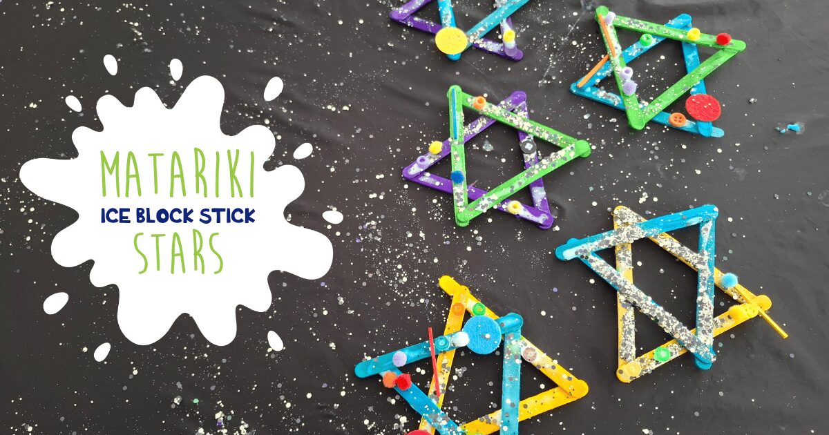 Matariki Ice Block Stick Stars - Craft for Kids